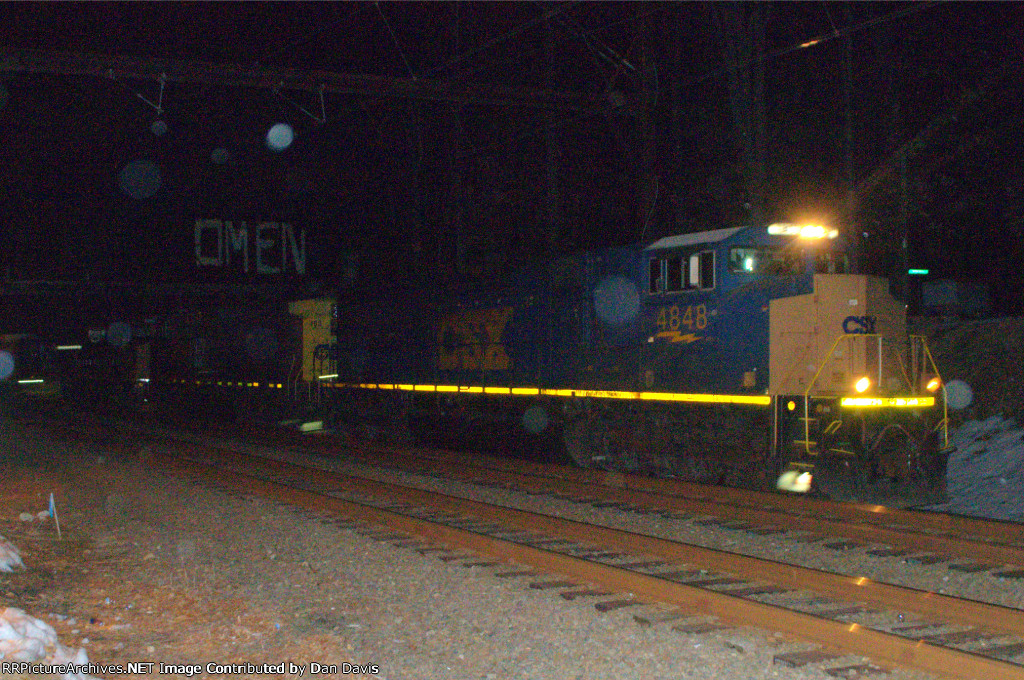CSX SD70ACe 4848 leads Q409-08
